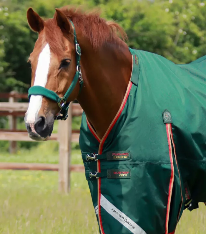 Premier Equine – Buster Zero Turnout Rug with Classic Neck Cover Green ...